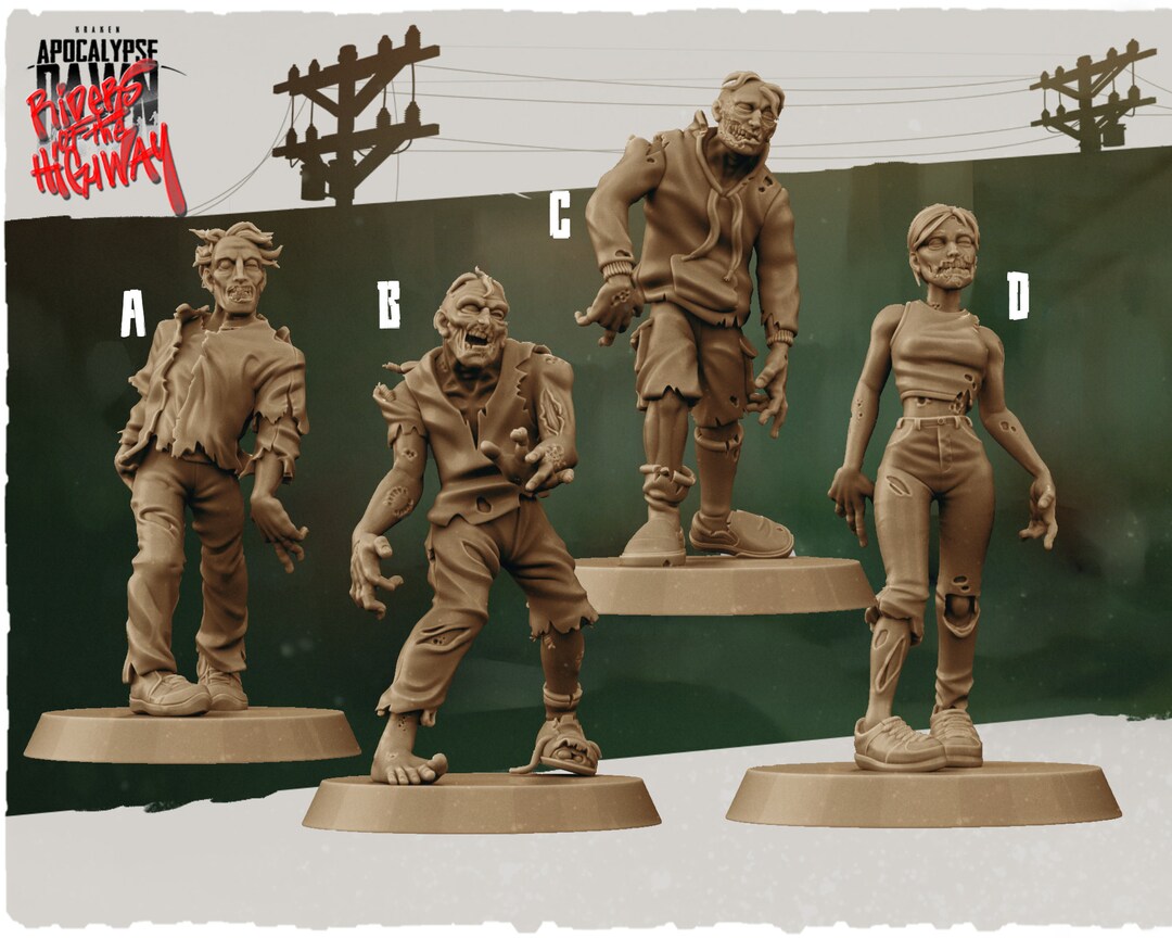 Infected Scum 2 - 32mm Scale - Kraken Studios Riders of the Highway ...