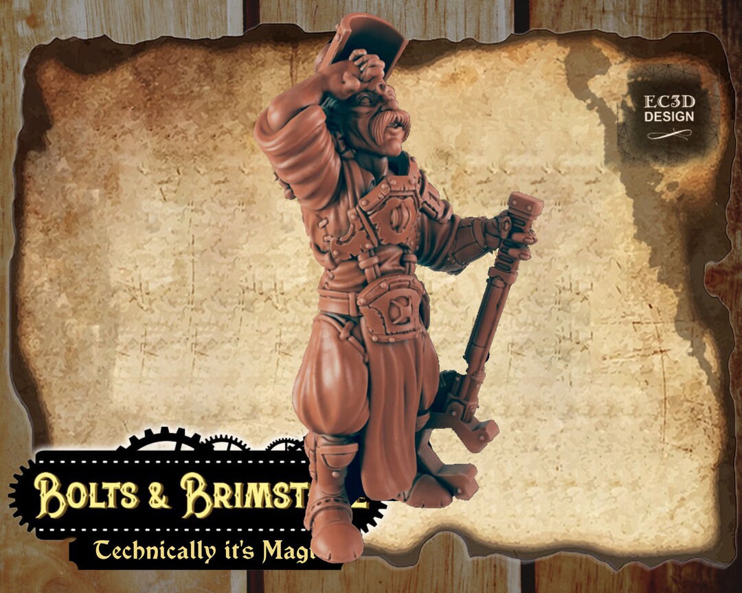 Human Inventor - Includes a Base! - True 28/32mm Scale - EC3D Design ...