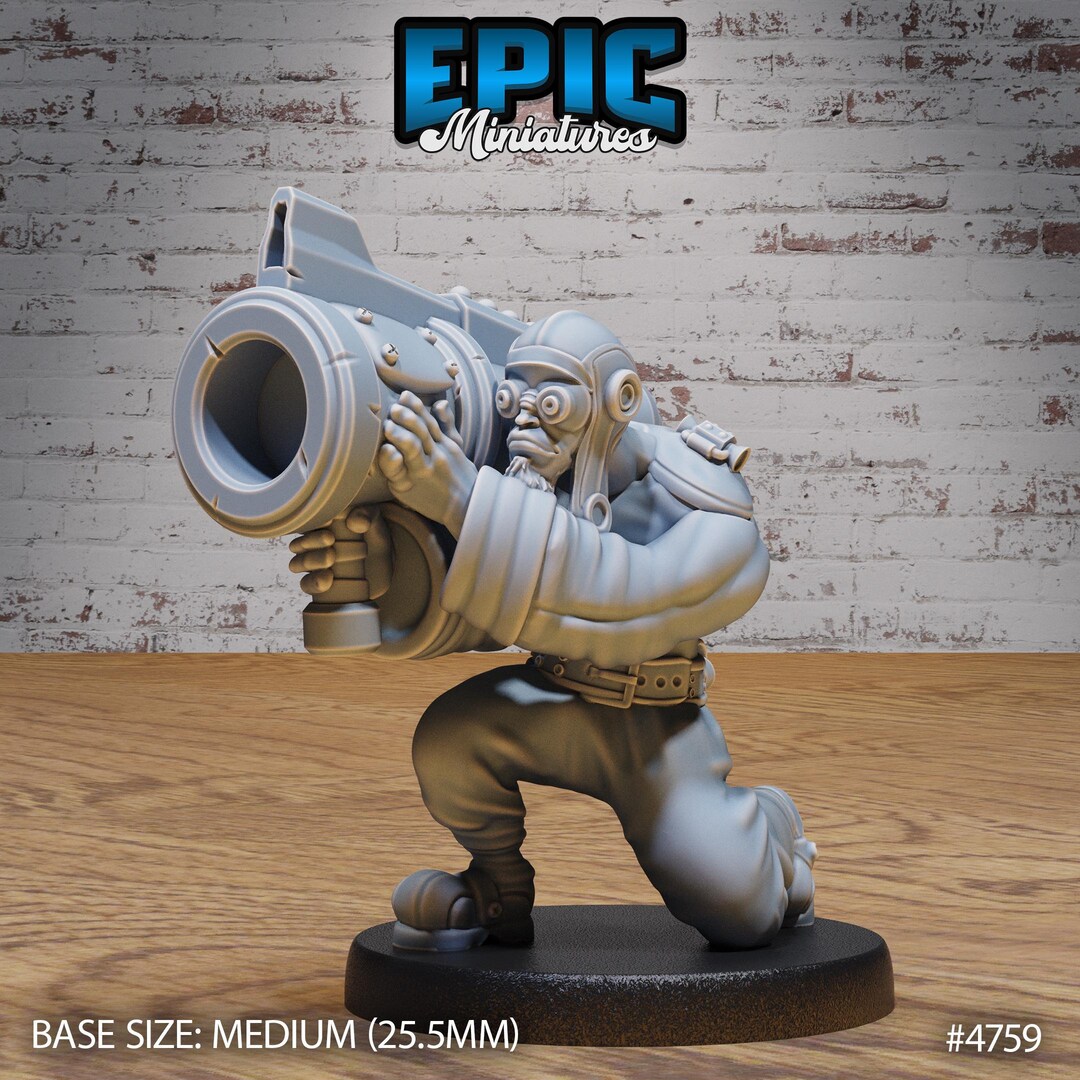 Steampunk Airship Pilot 28mm Scale Epic Miniatures Fantasy Wild West ...