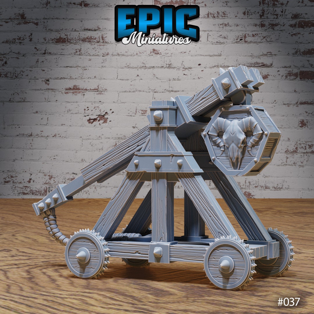 Orc Army Siege Catapult (trebuchet) - True 28mm Scale - Epic Miniatures - Etsy