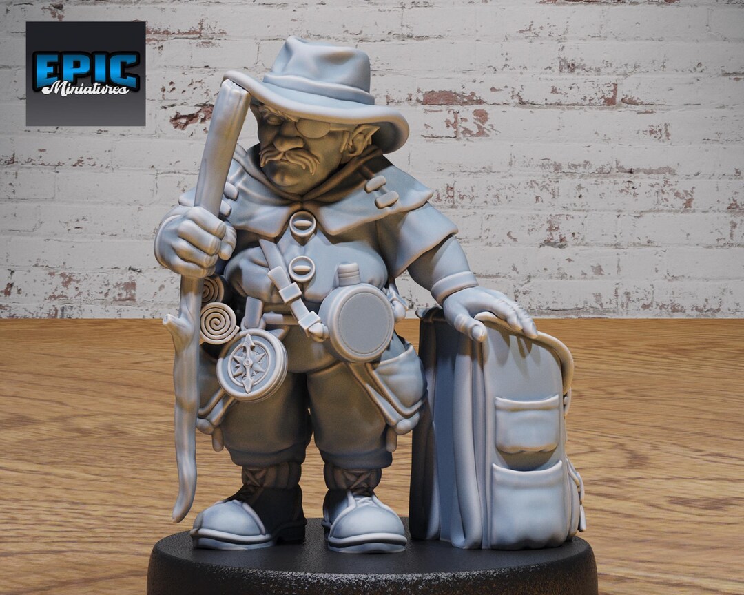 Halfling Villager Traveler - True 28mm Scale - Epic Miniatures ...