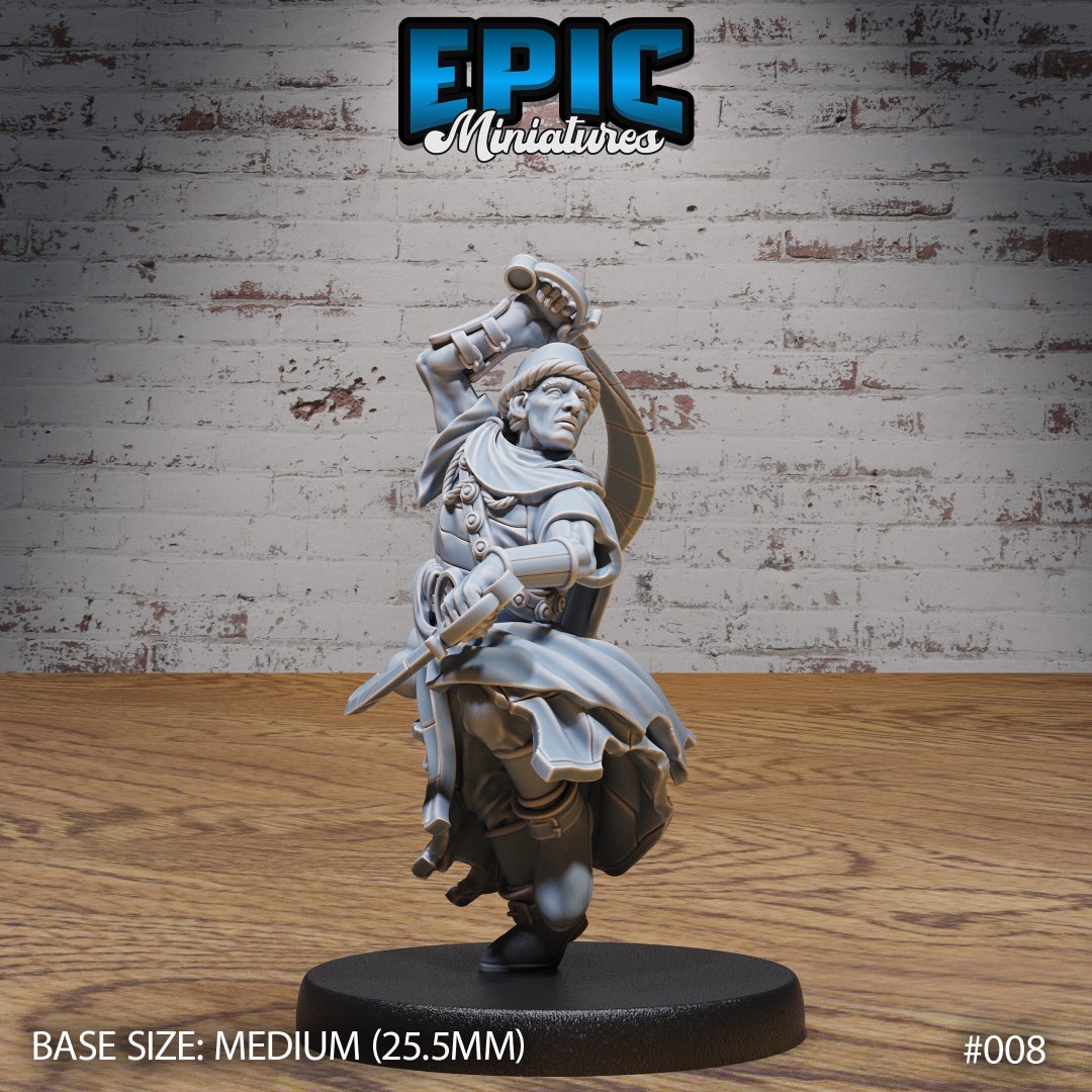 Villager Sword Dancer - True 28mm Scale - Epic Miniatures - Etsy
