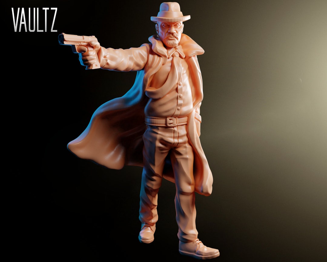 Jeffrey Noir Detective - 32mm - Vaultz - for Games Like Zombicide, This ...
