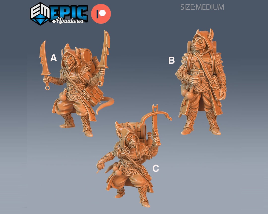 Ratfolk Alchemist - 28mm Scale -epic Miniatures - Etsy