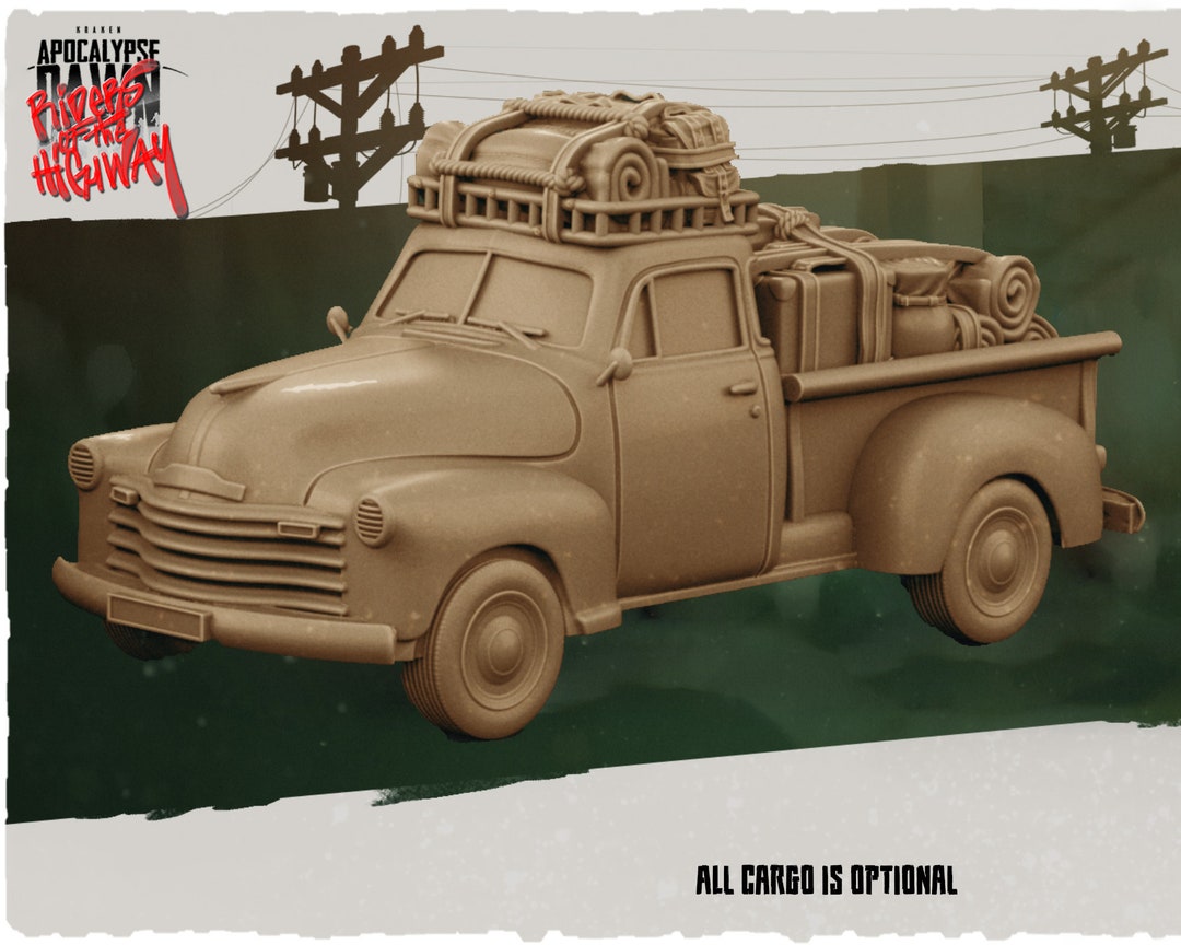 Retro Pickup - 32mm Scale - Kraken Studios Riders of the Highway ...