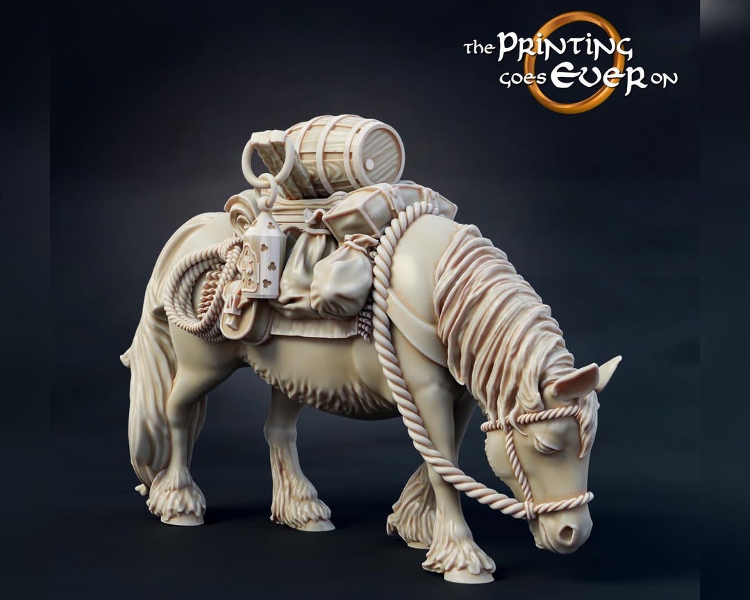 Bob the Pack Pony - 28mm - the Printing Goes Ever on - Dungeons and ...