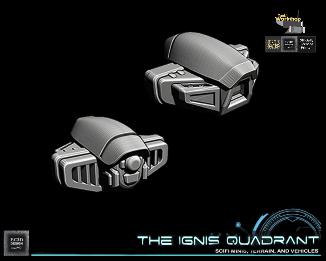 Scout Drone - 32mm - Ignis Quadrant - EC3D Designs - Etsy