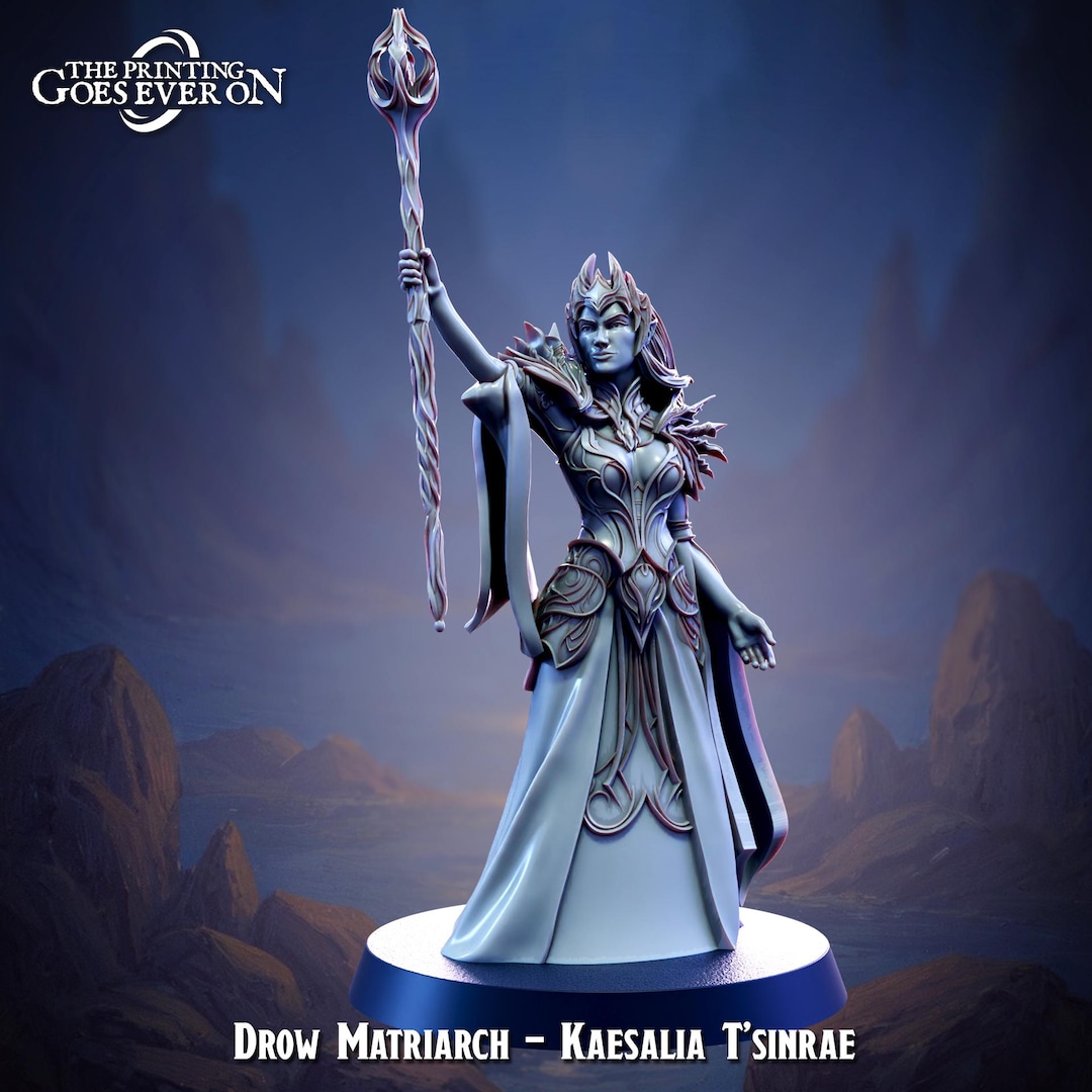 Drow Matriarch - 28/32mm - the Printing Goes Ever on - Dungeons and ...