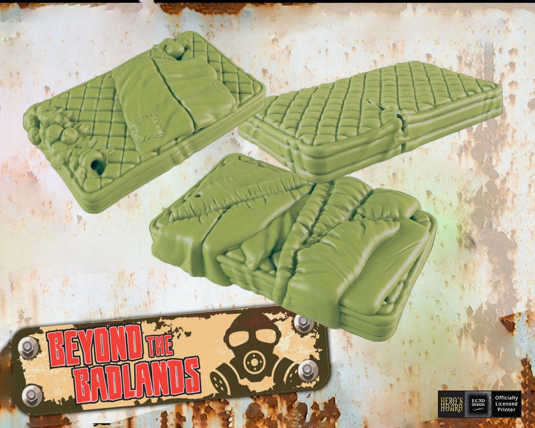 Ruined Mattresses (raider Beds) - Post-apocalyptic - 28 or 32mm - EC3D ...
