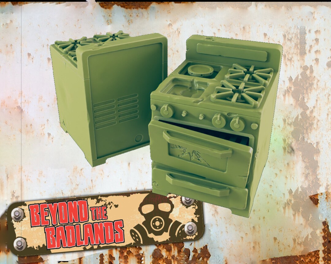 Stove (damaged or Destroyed) - Post-apocalyptic - 28 or 32mm - EC3D ...