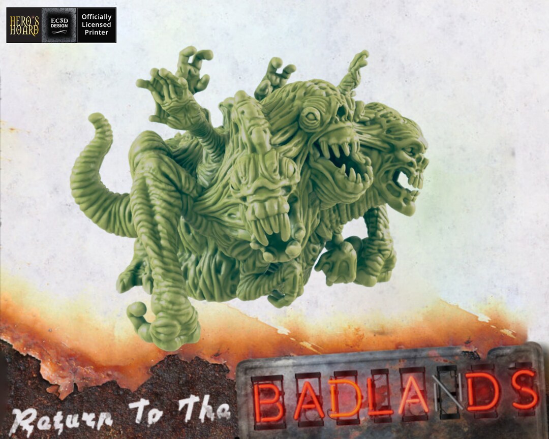 Amalgam Beast Post-apocalyptic 32mm EC3D Designs Return to the Badlands ...