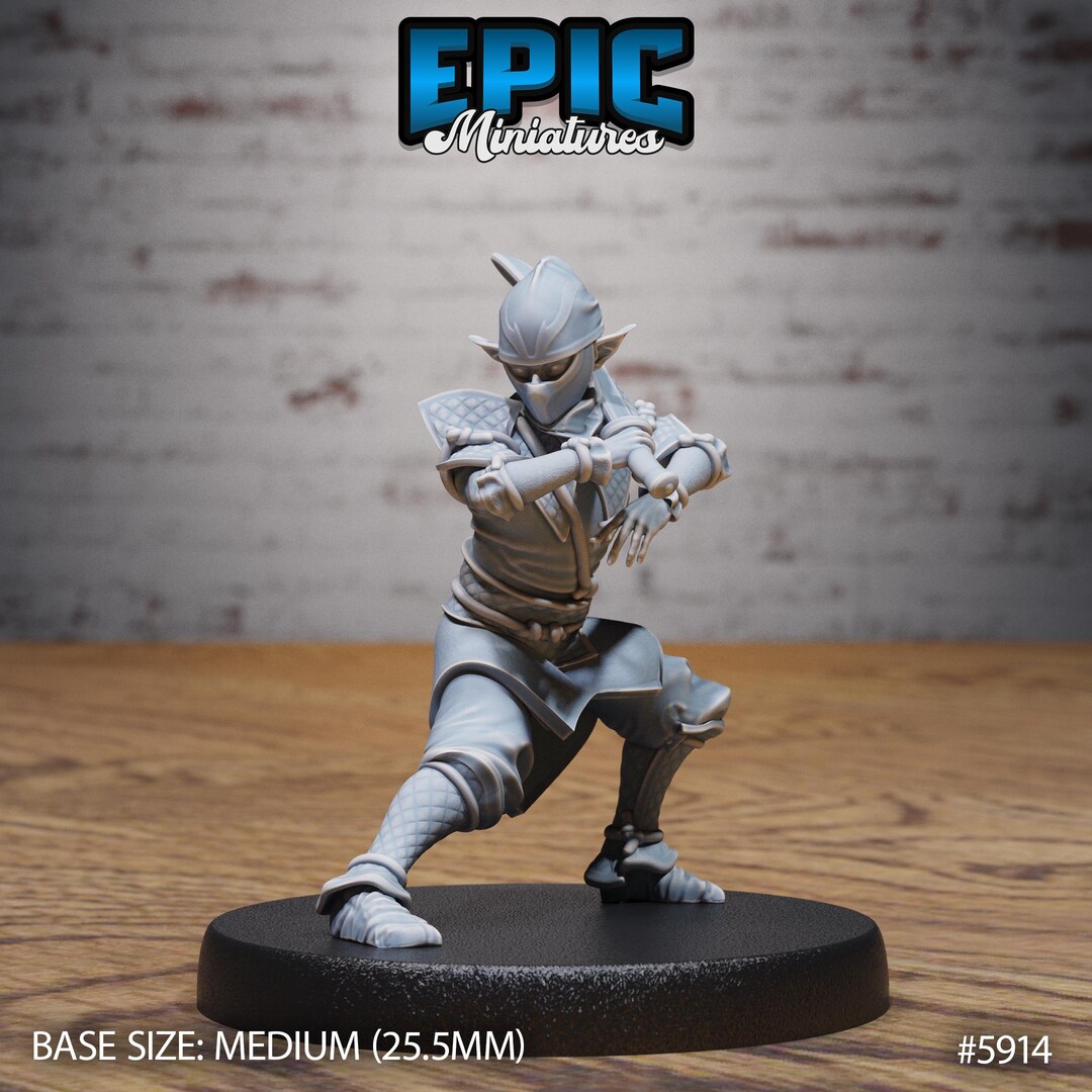 Halfling Ninja - Three Poses Available - 28/32mm Scale - Epic ...