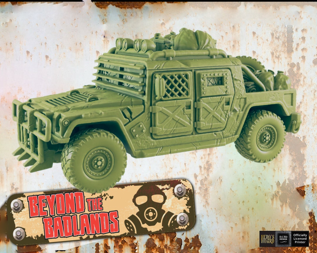 Wasteland Survival Humvee- Post-apocalyptic - 28mm/32mm - EC3D Designs ...