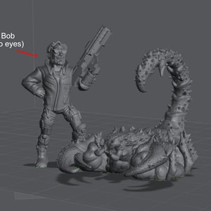Wasteland Mutated Scorpion - Post-apocalyptic - 28mm or 32mm - EC3D ...