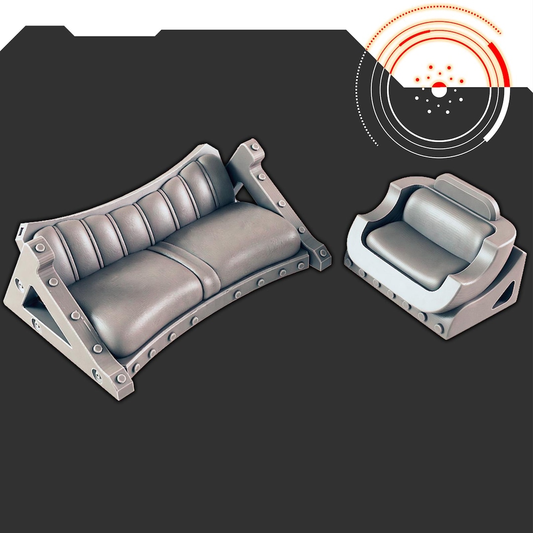 Lounge Chair and Couch - Science Fiction Space Theme - 28mm/32mm ...
