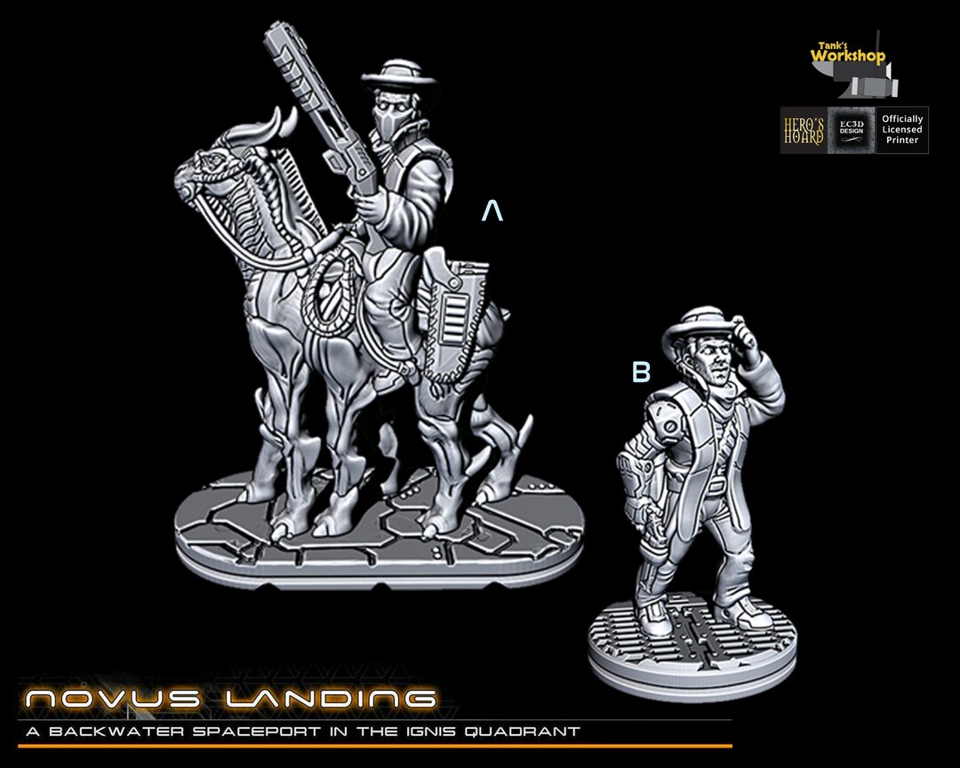 Space Cowboy 32mm Novus Landing EC3D Designs - Etsy