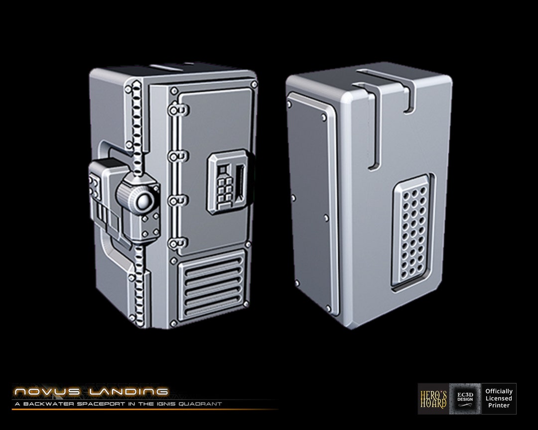 Lockbox (safe) - Science Fiction Space Theme - 28mm/32mm - Novus ...
