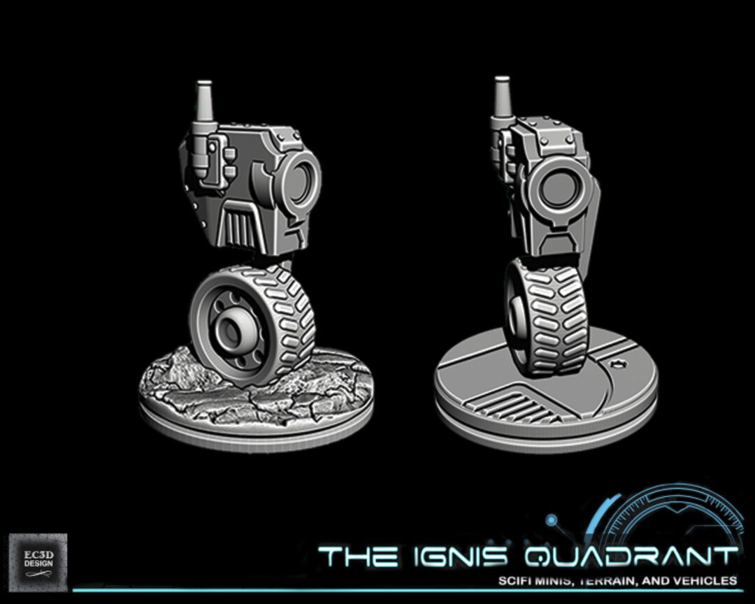 EC-025 Recon Bot - 28/32mm Scale - Ignis Quadrant - EC3D Designs - Etsy