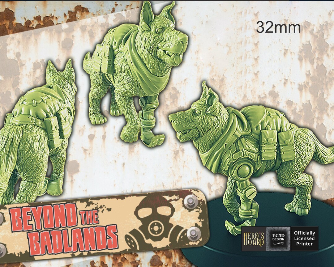 Wasteland Dog With Mechanical Leg - Post-apocalyptic - 28mm or 32mm ...