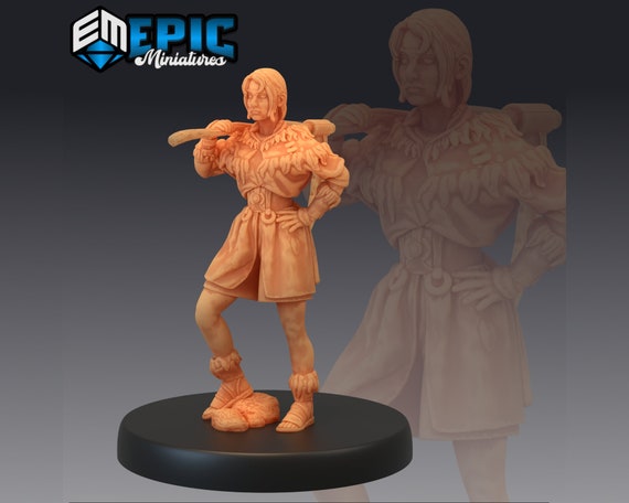 28mm Villager Female Farmer With Scythe | Etsy