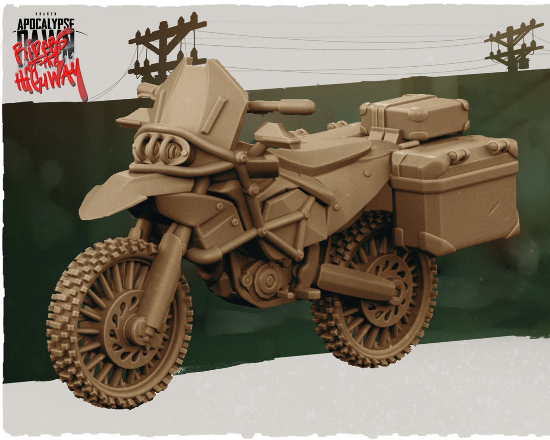 Motorcycle 5 -28mm/32mm Scale - Kraken Studios Riders of the Highway ...