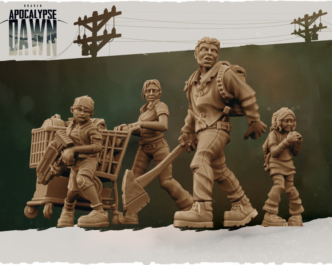 The Family - 32mm Scale - Kraken Studios Apocalypse Dawn - Great for ...