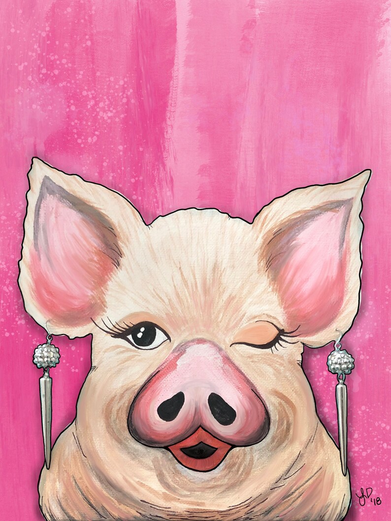 Disco Pig - Etsy