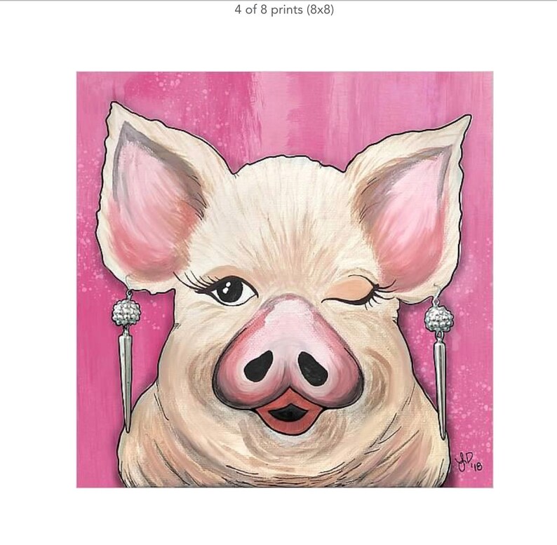 Disco Pig - Etsy