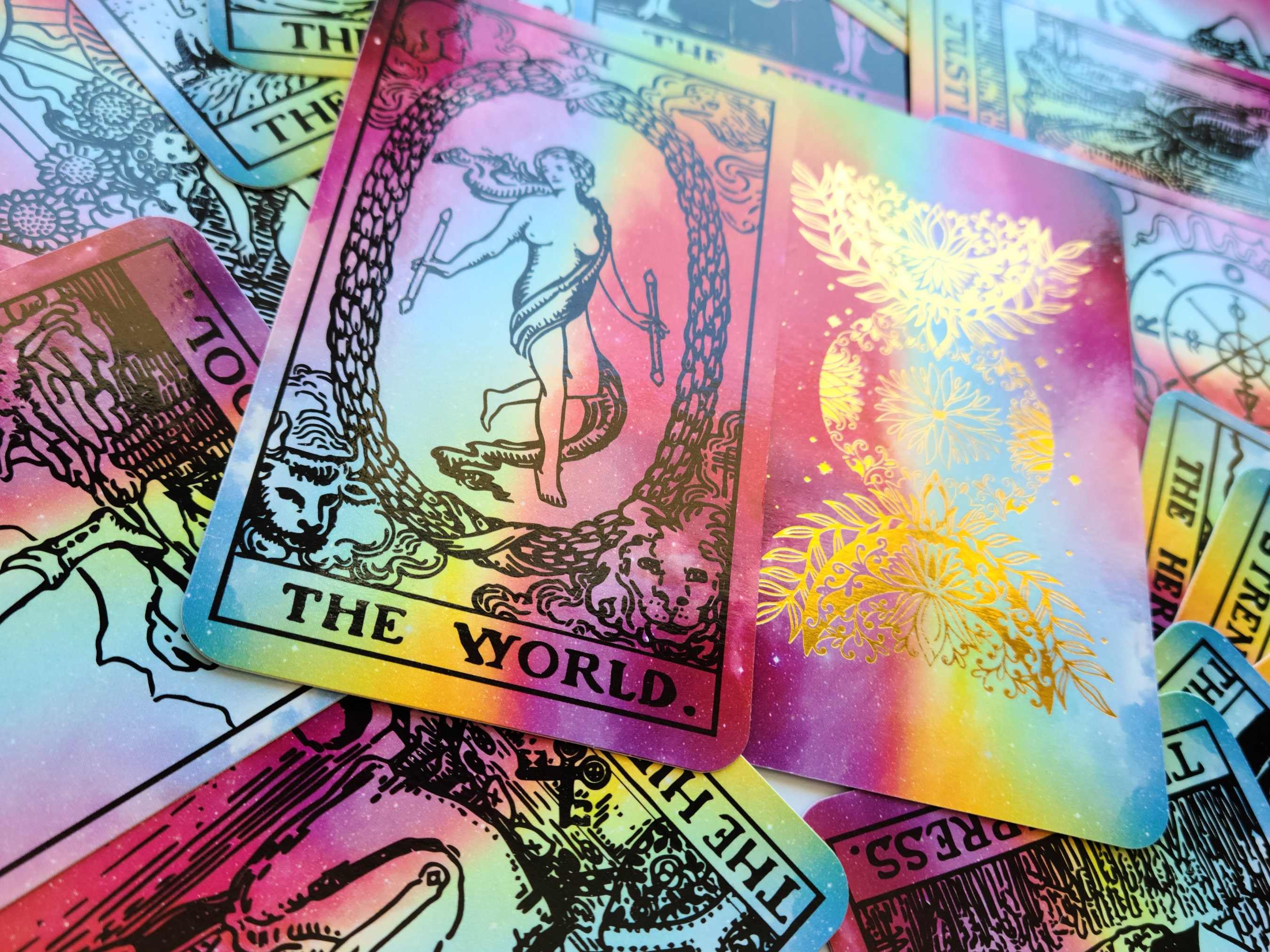 Space Inspired RWS Tarot Deck, Spacebow Tarot Deck, Gold Foil-pressed ...