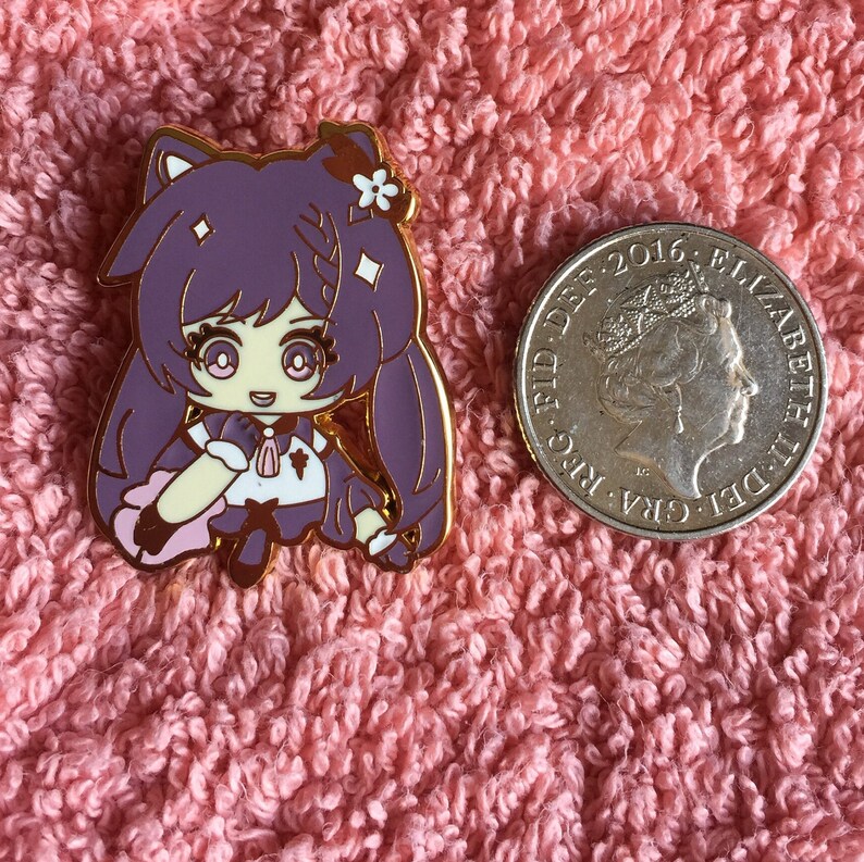 Adorable Kawaii Cartoon Genshin Impacts Keqing Hard Enamel Pin - Etsy UK