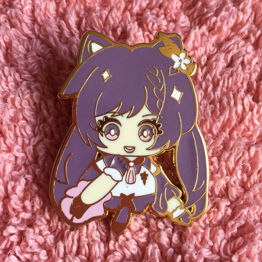 Adorable Kawaii Cartoon Genshin Impacts Keqing Hard Enamel Pin - Etsy UK