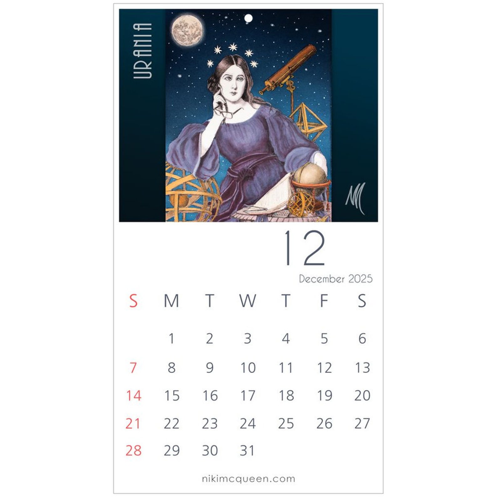 ELYSIAN DREAMS Medium Wall Calendar 2025, Mythology Calendar, Mythical ...