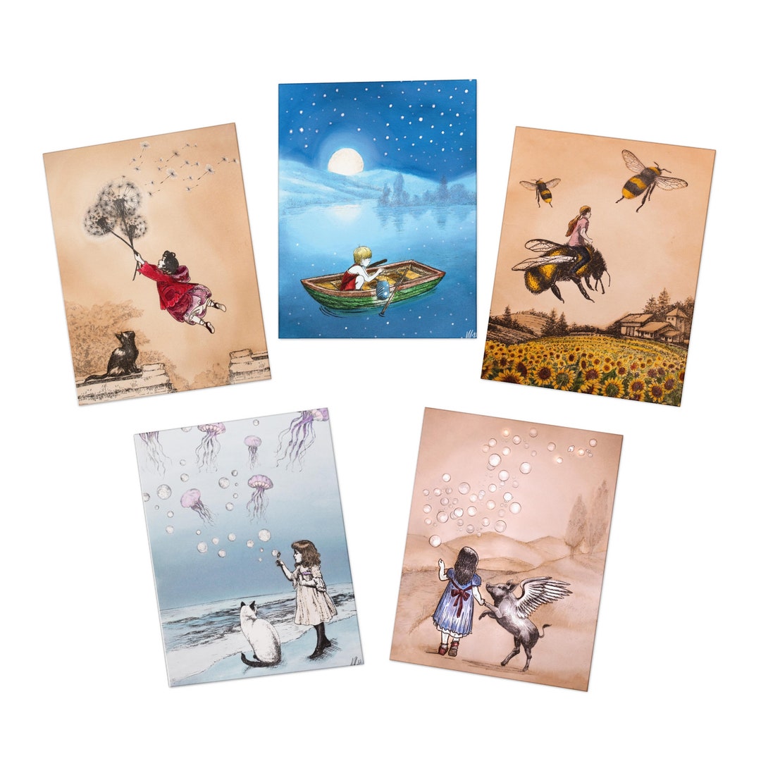 Fairytale Art Collectible Cards - Childhood Dreams Set by Niki Mcqueen ...