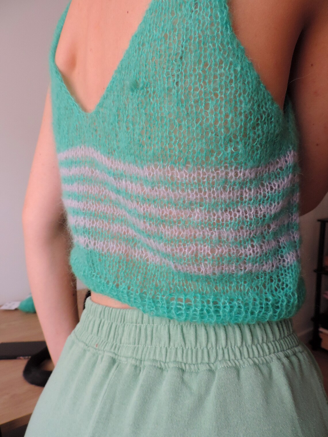 Easy Beginners Knit Crop Top Pattern - Etsy
