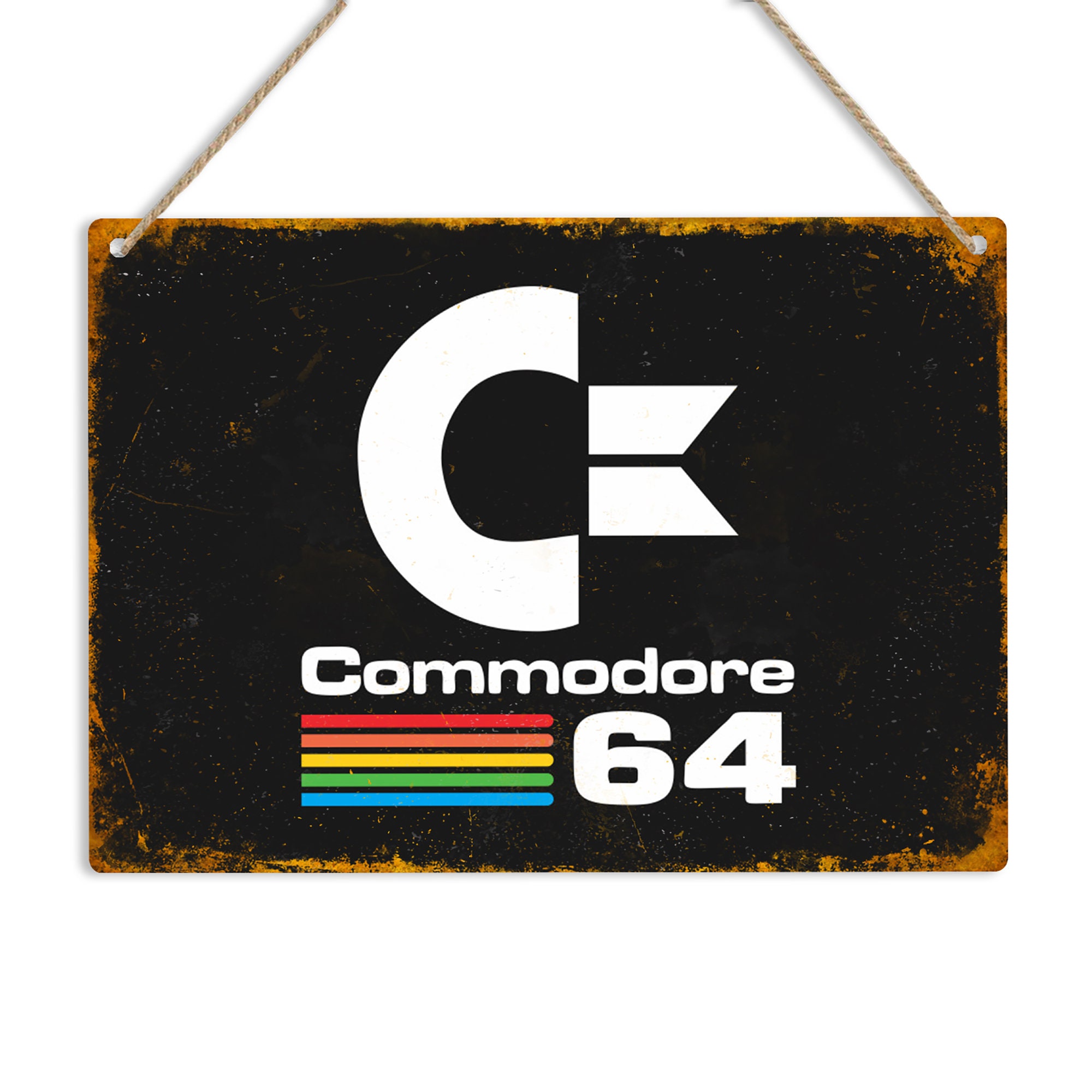 C64 LOGO Retro Metal Tin Wall Sign Door Plaque Man Cave Game - Etsy UK