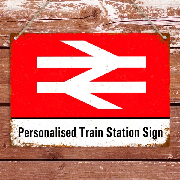 Train Station Sign - Etsy
