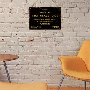 Steam Train Toilet Metal Sign, Funny Retro Bathroom Wall Plaque, First ...