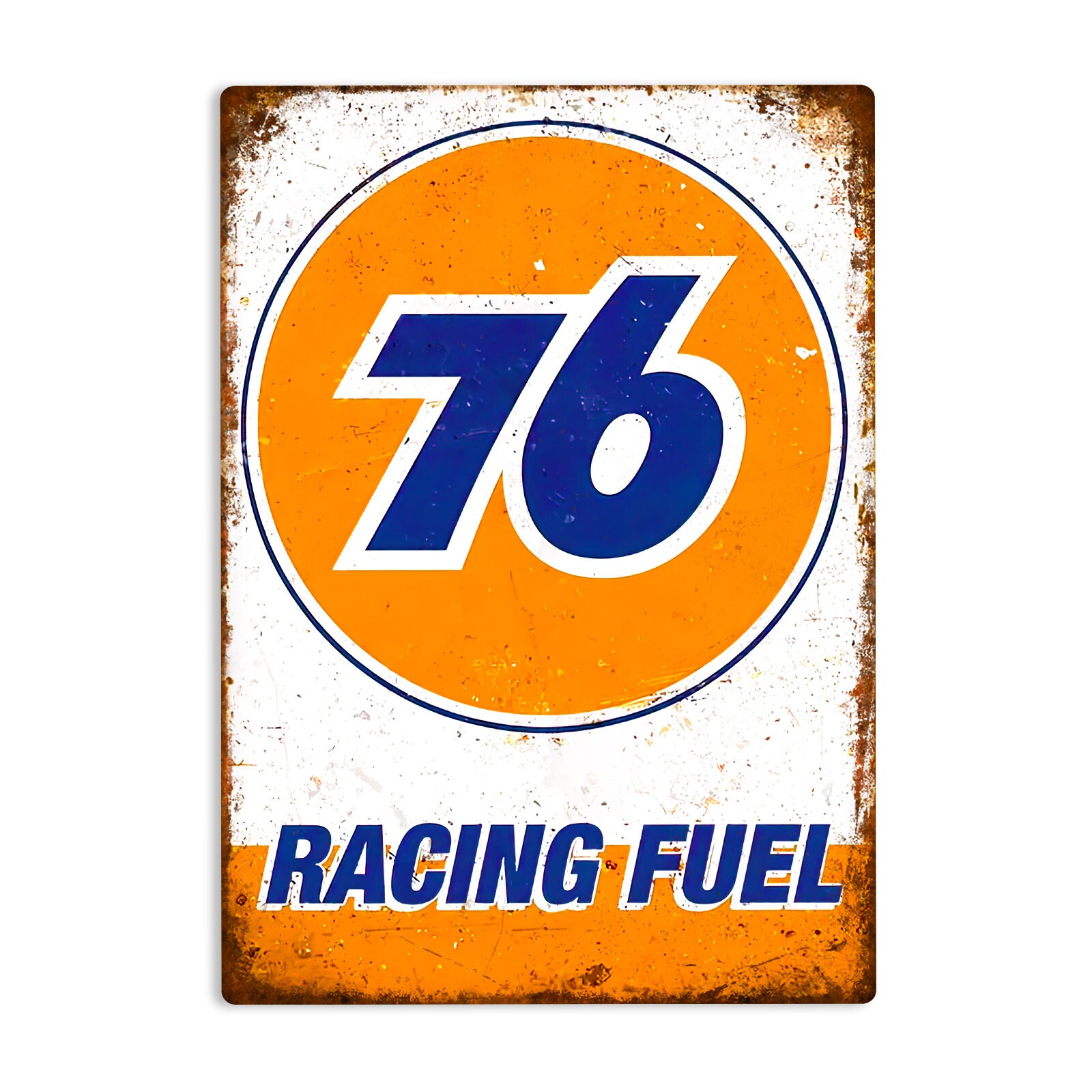 76 Racing Fuel Metal Sign: Retro Garage Art Decor - Etsy