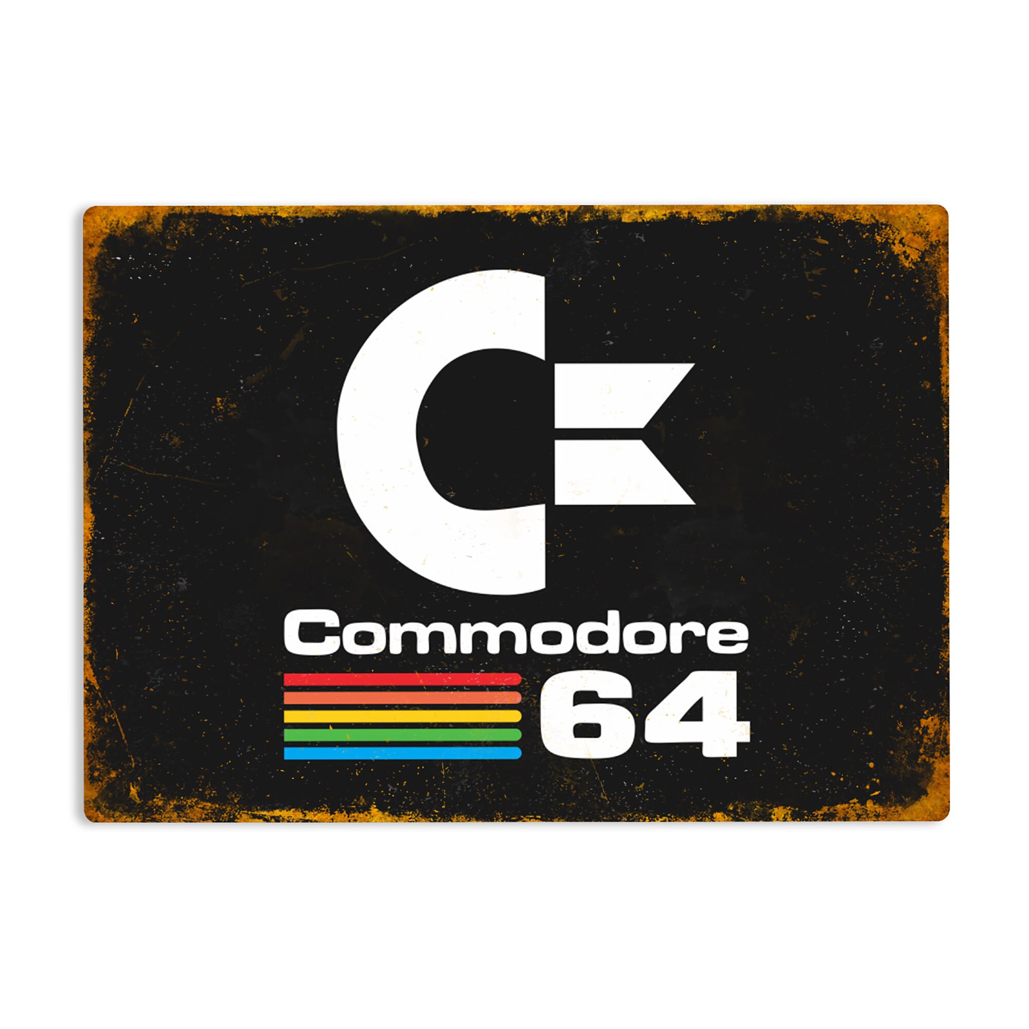 C64 LOGO Retro Metal Tin Wall Sign Door Plaque Man Cave Game - Etsy UK