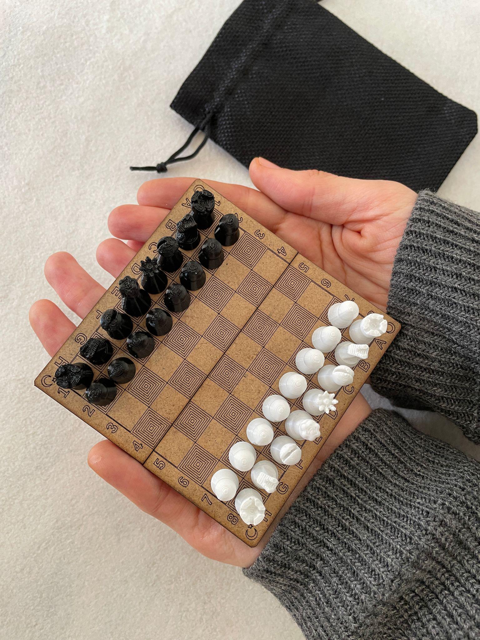 Mini Chess Set Small Gift Chess Set, Chess for Travel and Camping ...