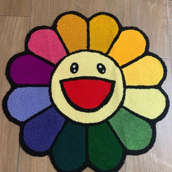 Flower Rug - Etsy