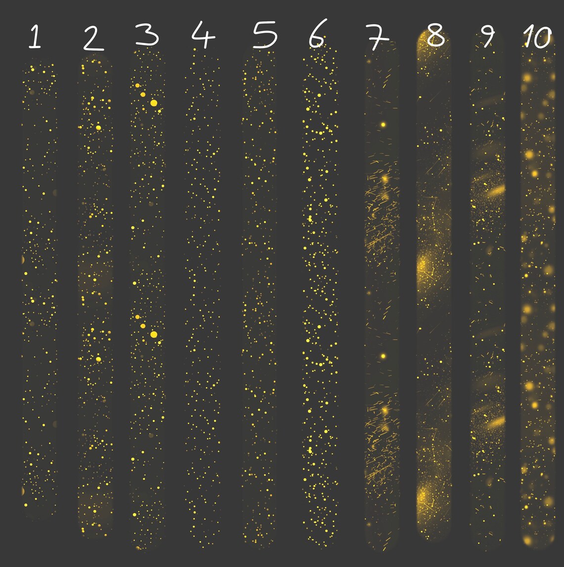 Atmospheric Particle Brushes - Procreate Brush Set, Light Beam Effect ...