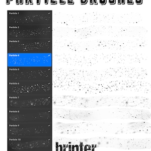 Atmospheric Particle Brushes - Procreate Brush Set, Light Beam Effect, Realistic Seamless ...