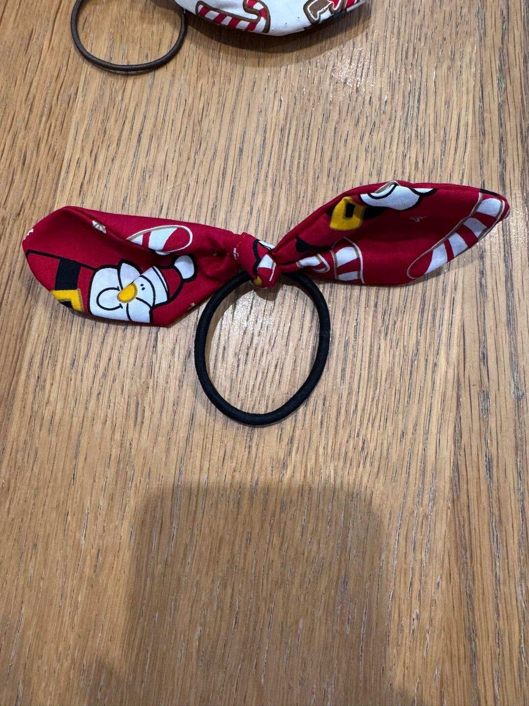Handmade Bunny Ear Christmas Hair Tie 100% Cotton - Etsy