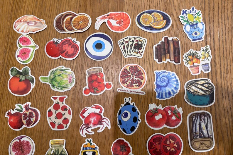 Mediterranean Stickers – 10-piece Travel Scrapbook Decals - Etsy