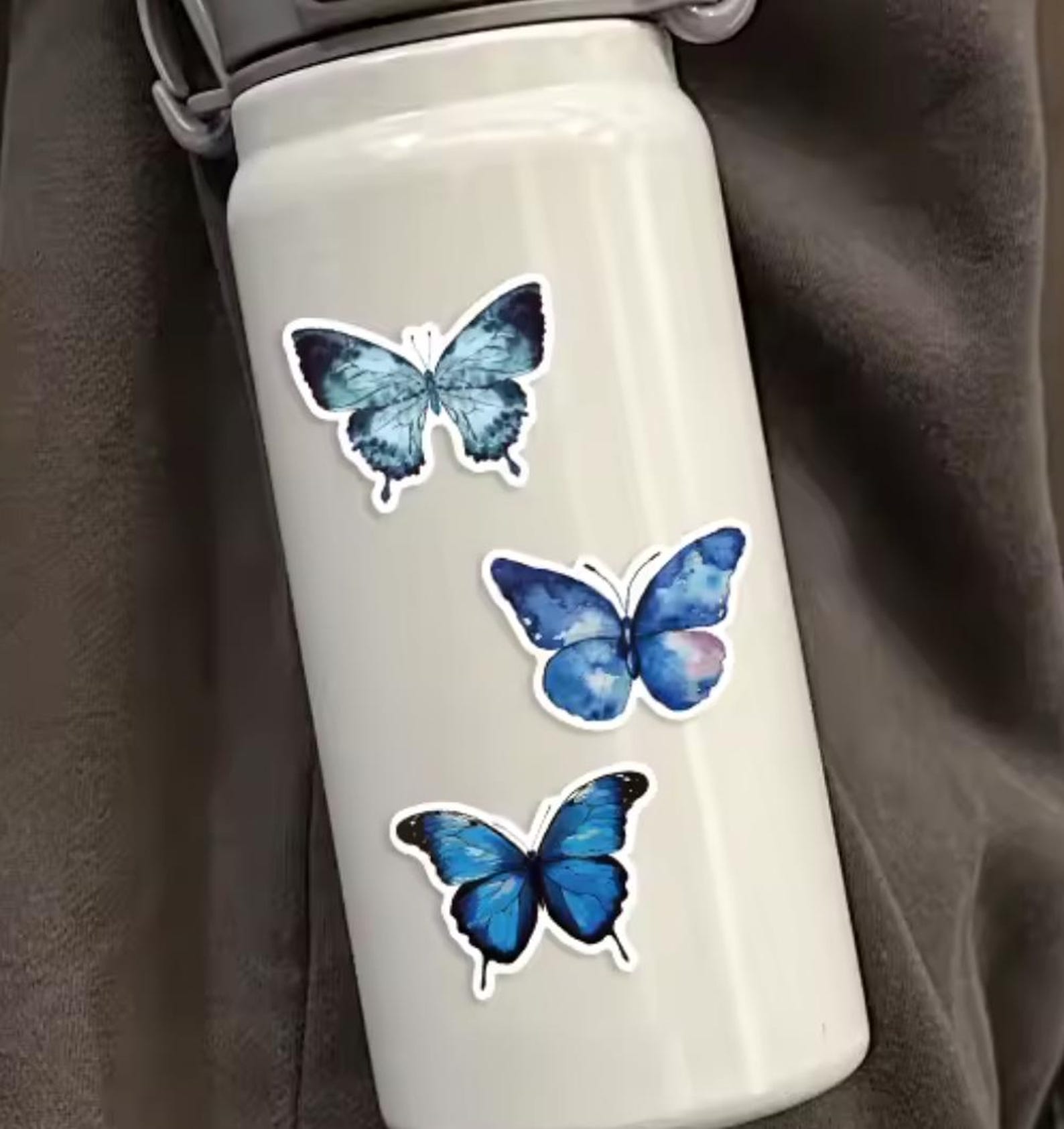 Blue Butterfly Stickers – Waterproof Laptop, Journal Decals (10 Random ...