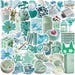 Mint Green Stickers- 10-25-50 Random Mint Green Stickers- Mint Green ...