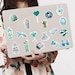 Mint Green Stickers- 10-25-50 Random Mint Green Stickers- Mint Green ...