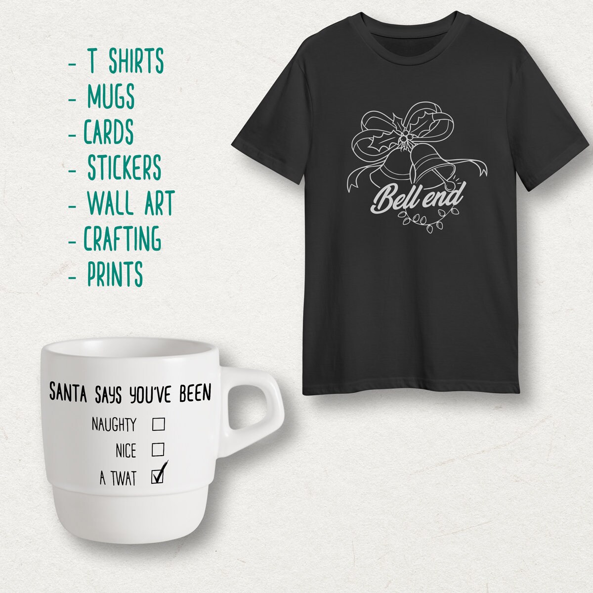 Sweary Christmas SVG Bundle 6 Hand-illustrated Designs - Etsy Canada