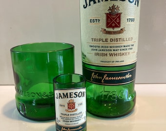 Jameson Whiskey Gift Set - (2) Rocks Glasses and (1) Shot Glass Made ...